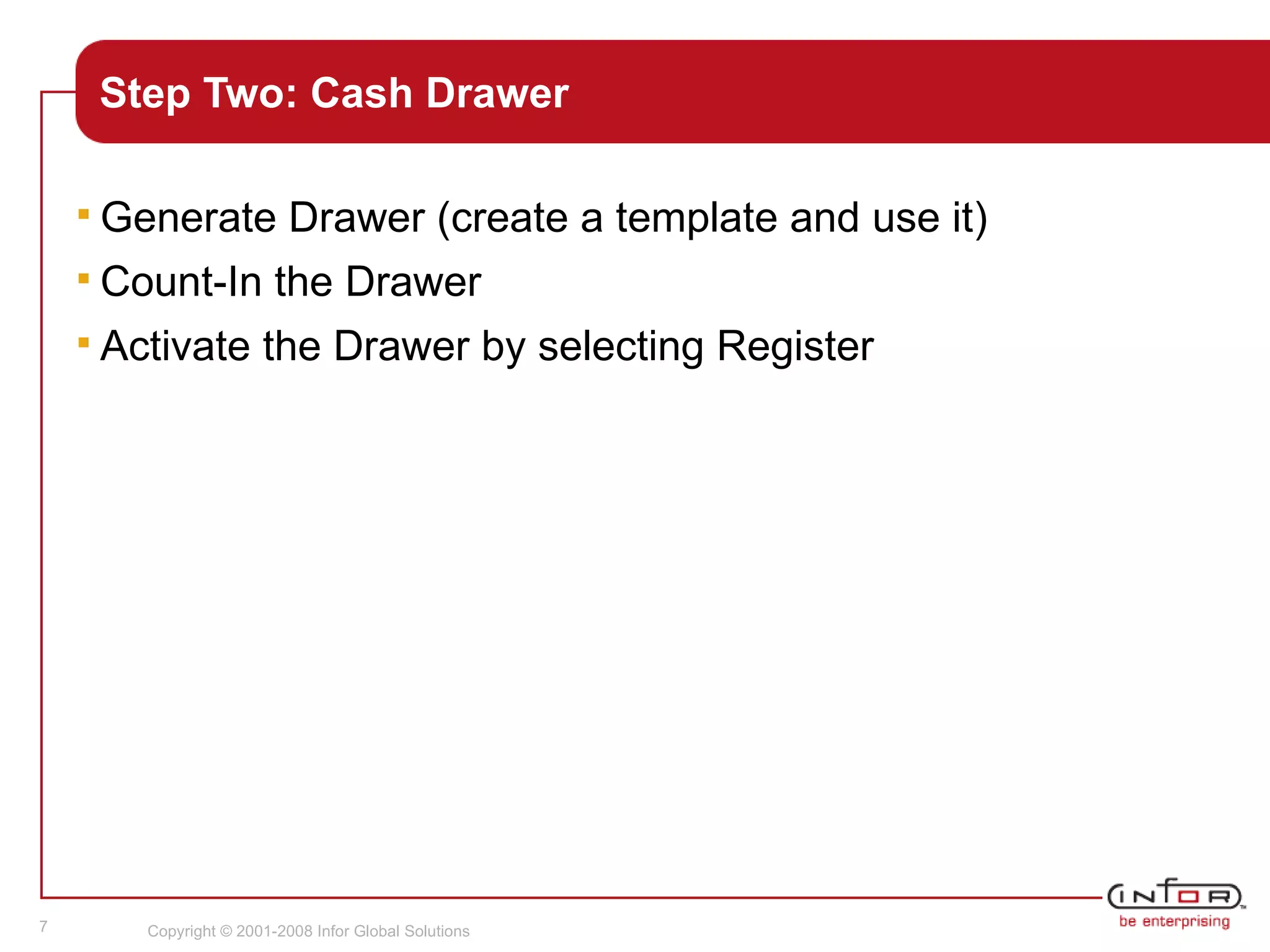 Inforum 2008 Cashiering Demo | PPT