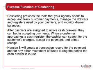 Inforum 2008 Cashiering Demo | PPT | Credit Cards | Personal Debt