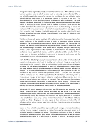 Infor Workforce Management Solutions | PDF