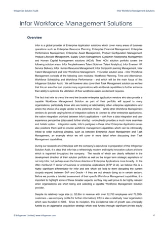 Infor Workforce Management Solutions | PDF