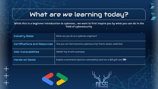 MCSS × GDSC: Intro to Cybersecurity Workshop | PDF