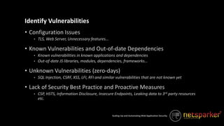 Scaling-up and Automating Web Application Security Tech Talk | PPT