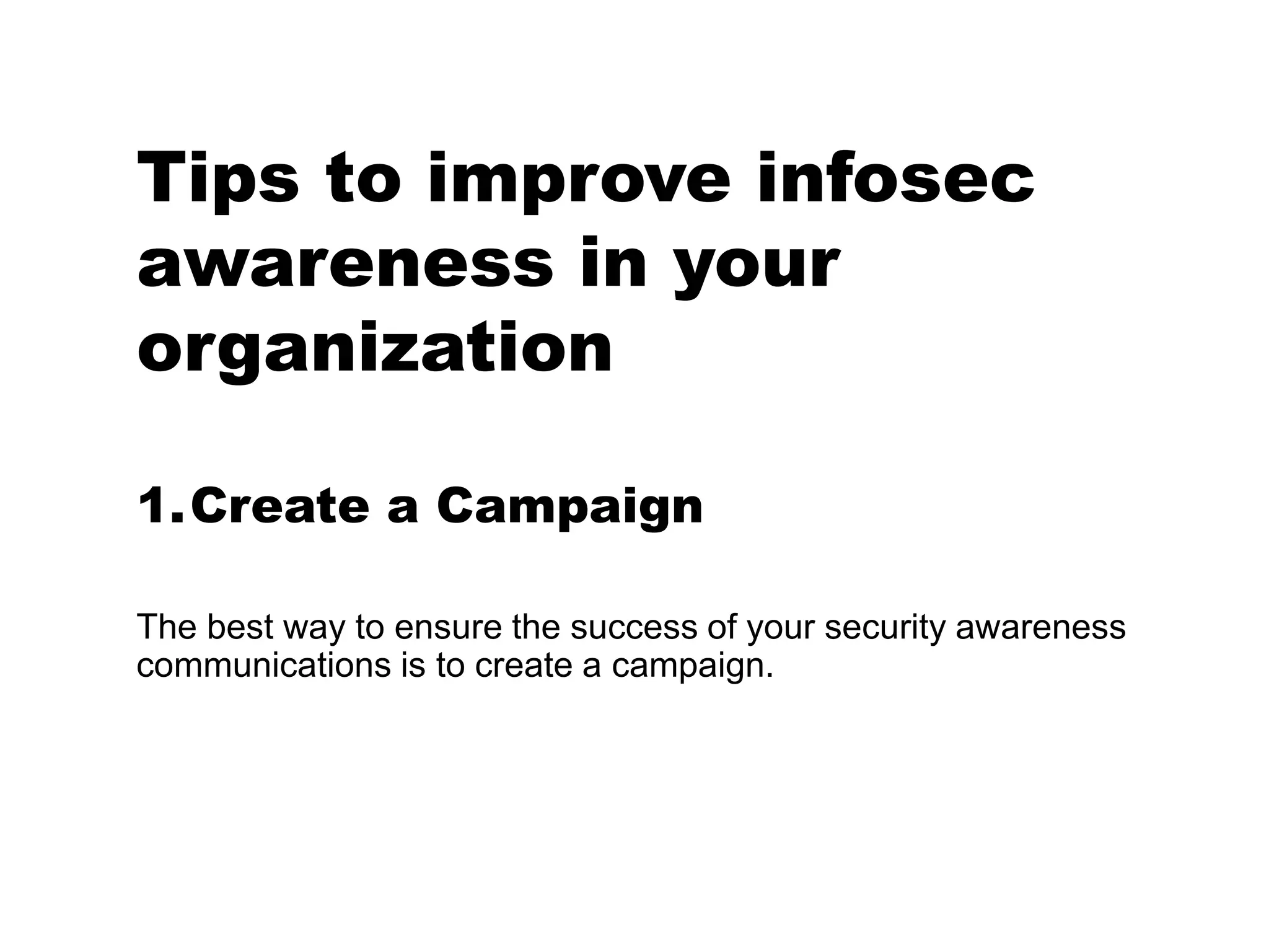 Information Security Awareness | PPTX