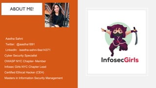 Infosec Girls NY/NJ Introduction | PDF