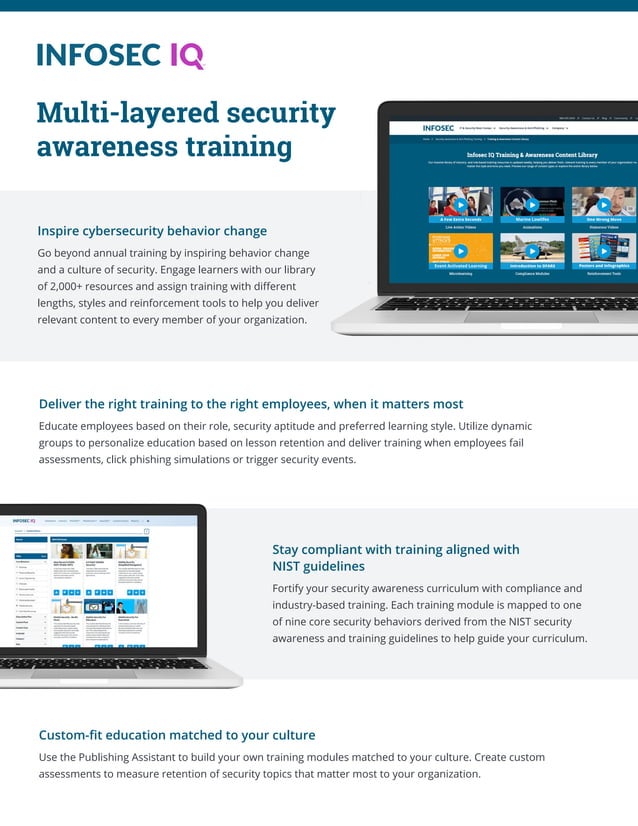 Infosec IQ - Anti-Phishing & Security Awareness Training | PDF | Email | Internet