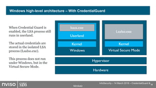 Windows 10 CredentialGuard vs Mimikatz - SEC599 | PPTX