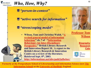 Information Seeking Information Literacy: What is all this? | PPTX