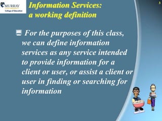Information Services | PPTX | Search | Internet