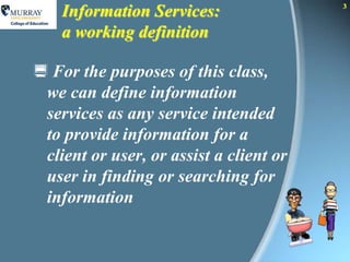 What Are Information Services? Defining Reference Service in School ...