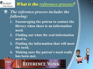 What Are Information Services? Defining Reference Service in School ...