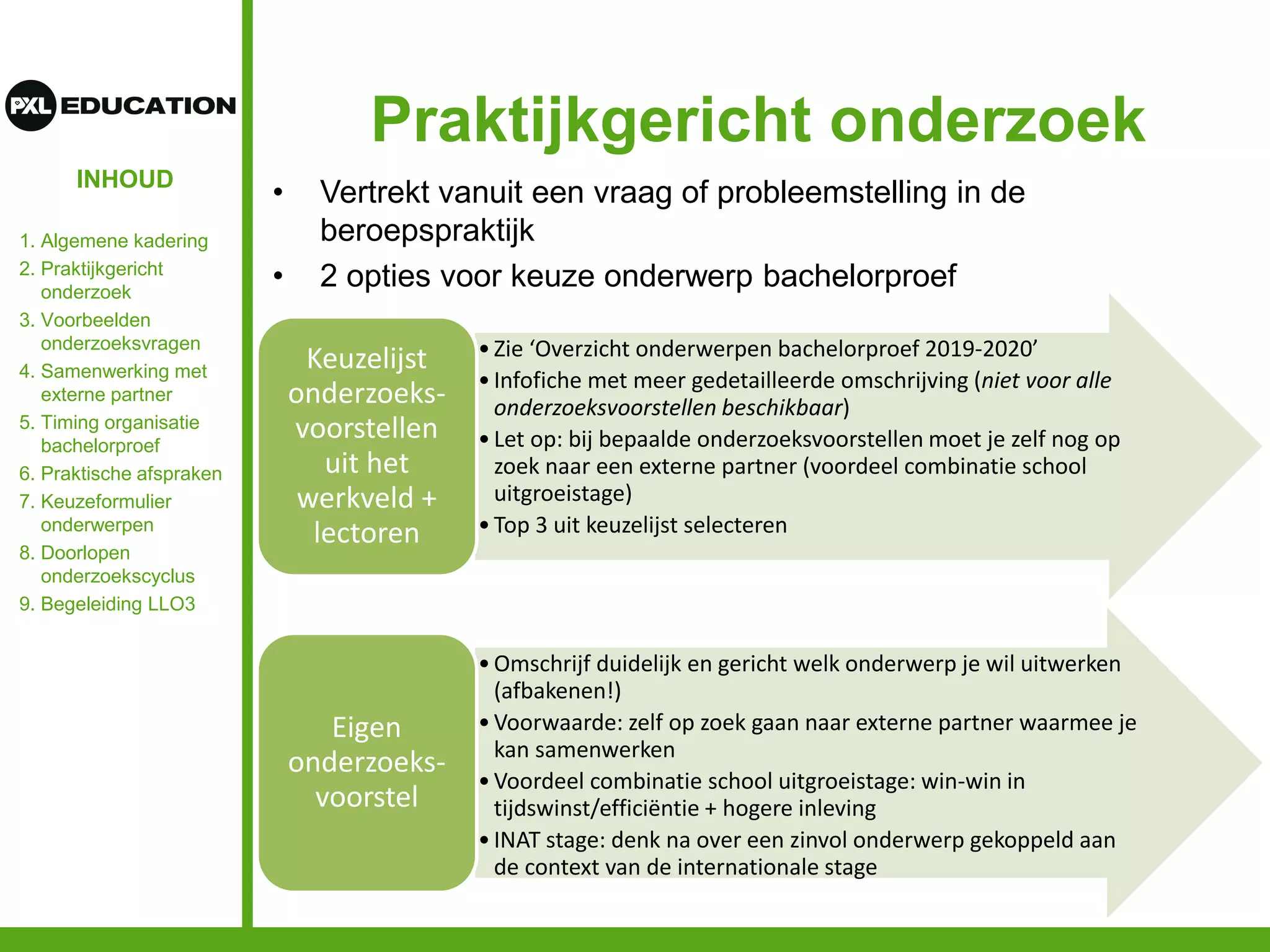 Infosessie bachelorproef 2019-2020 | PPT