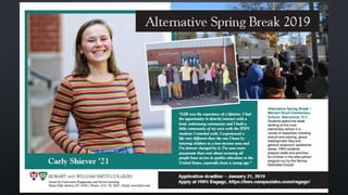 Alternative spring break Info session | PPT