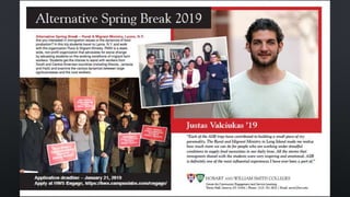 Alternative spring break Info session | PPT