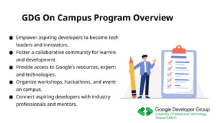 GDG UMaT Info session 2025 , Introduction to chapter | PPTX