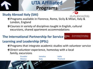UTA Study Abroad Info Session | PPTX