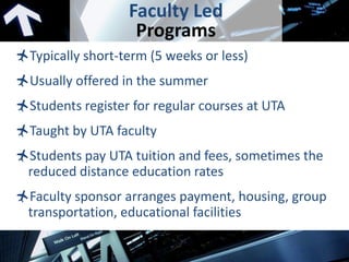 UTA Study Abroad Info Session | PPTX