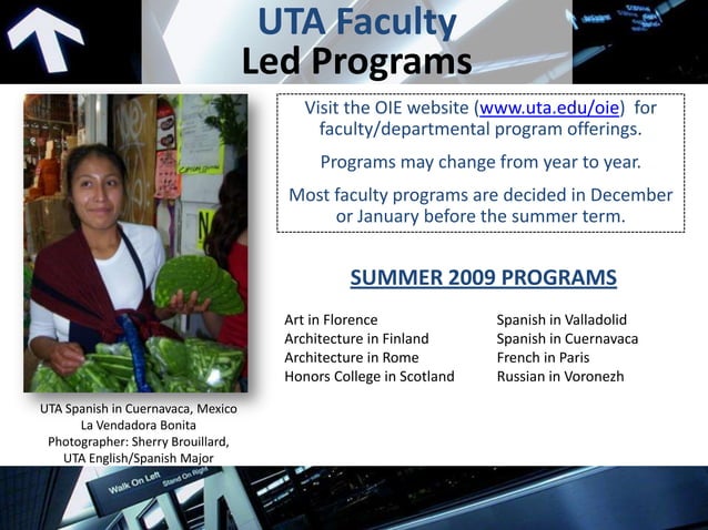 UTA Study Abroad Info Session | PPTX