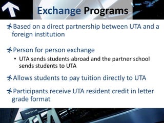 UTA Study Abroad Info Session | PPTX