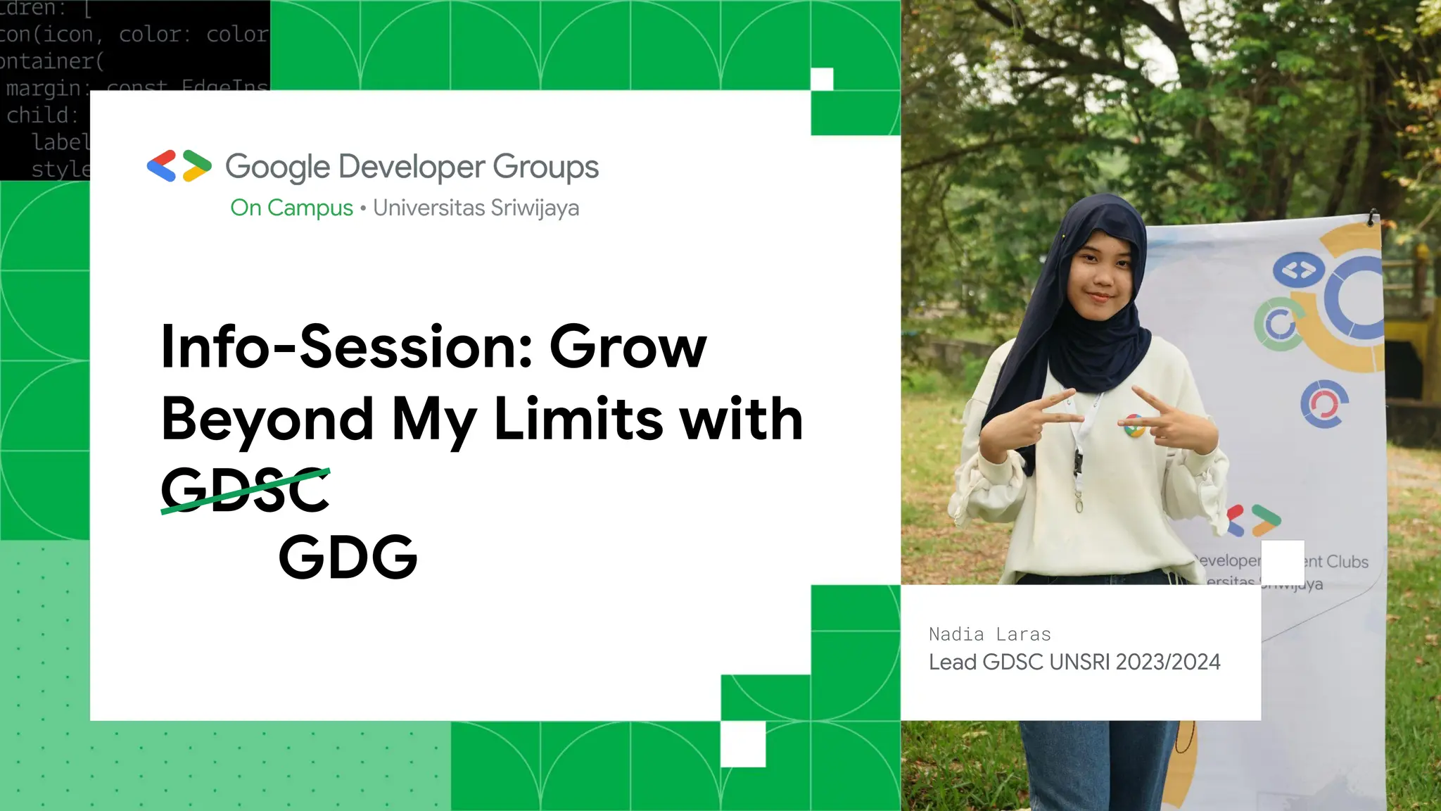 Info Session GDGoC UNSRI 2024_2025 - Nadia Laras | PPT
