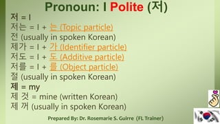 Pronoun 대명사 | PPTX