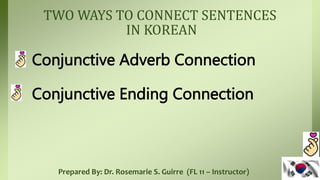 Conjunction 접속사 | PPTX