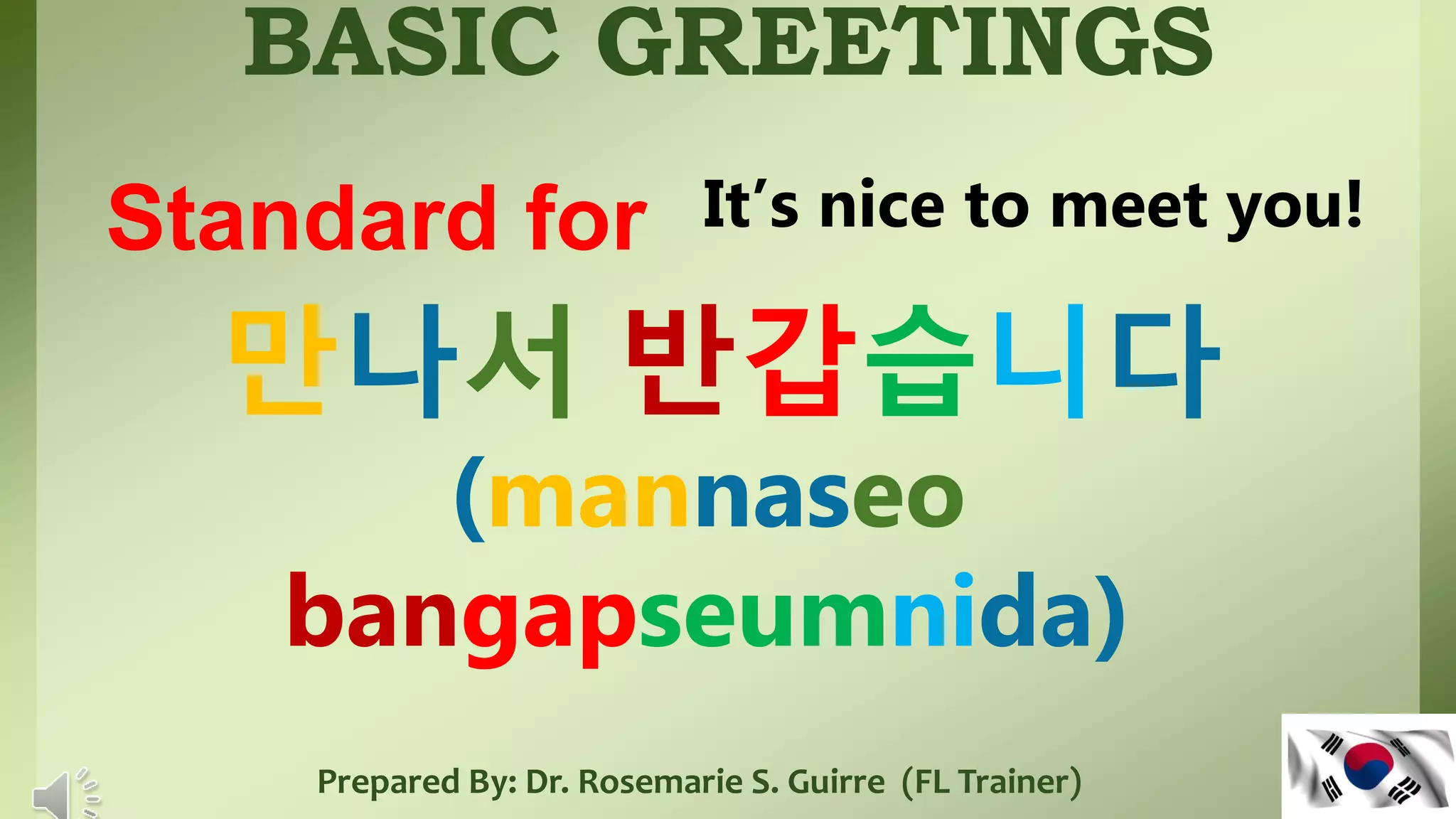 Korean Language: Rules in Writing | PPT