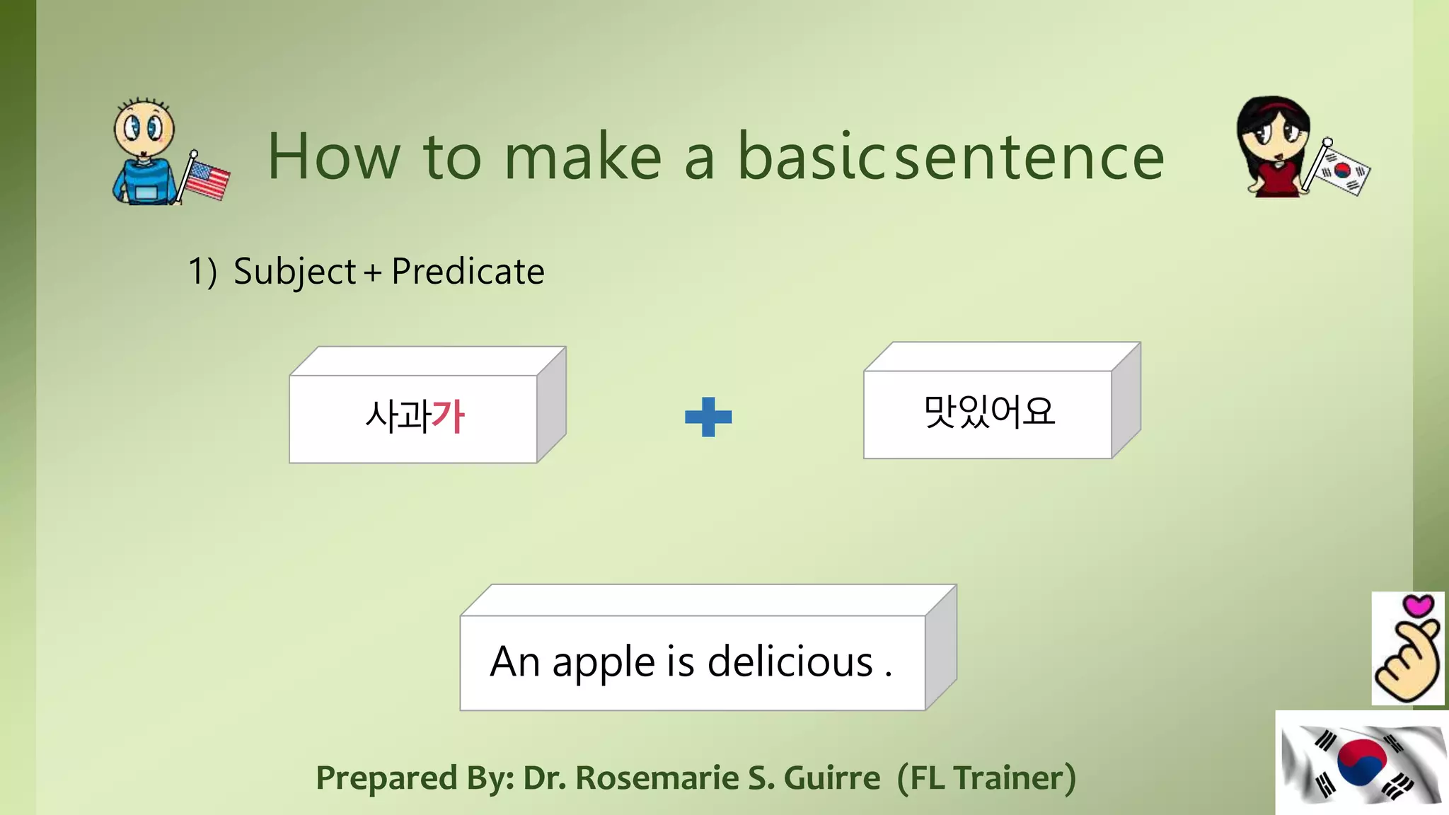 Korean Word Order 한국어 단어 순서 | PPTX | Programming Languages | Computing