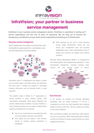 Infosheet InfraVision and RemedyForce | PDF