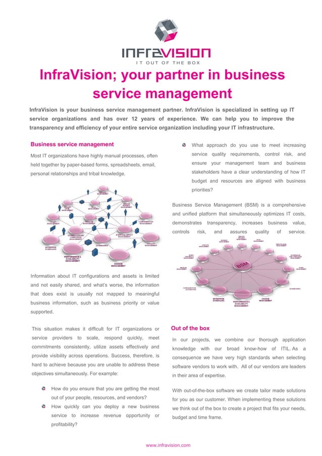 Infosheet InfraVision and RemedyForce | PDF