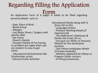 Recruitment Process Of Infosys | PPTX