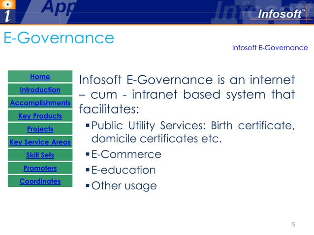 Infosoft Profile 180609 | PPT