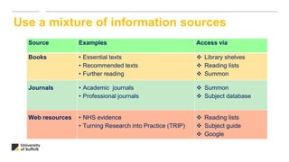 Information sources overview | PPTX