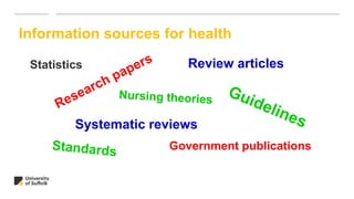 Information sources overview | PPTX