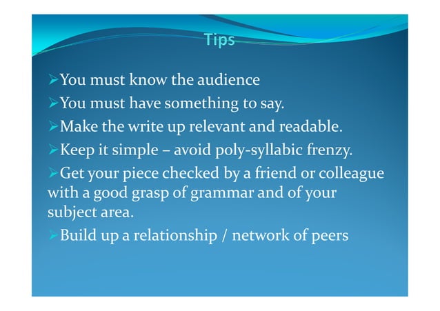 Information Sources for Academic Writing by V. Sriram | PPT