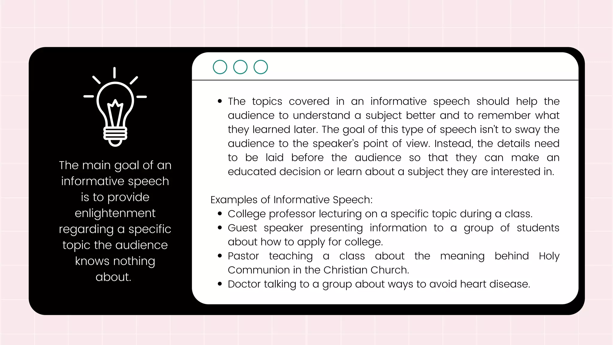 Info speak an instructional material for improving informative speaking ...