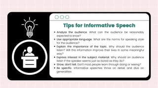 Info speak an instructional material for improving informative speaking ...