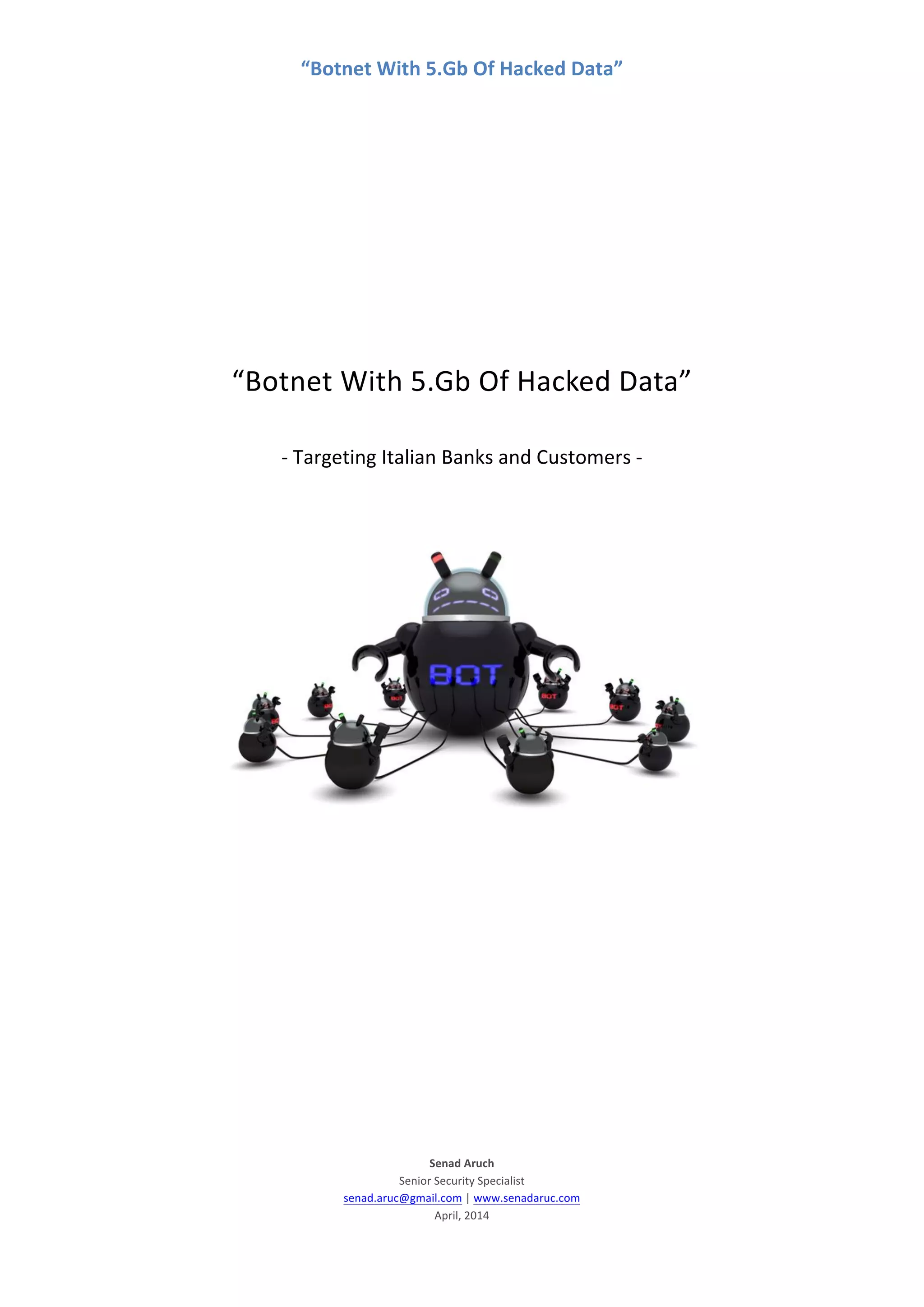 Infostealer Botnet Reveal | PDF