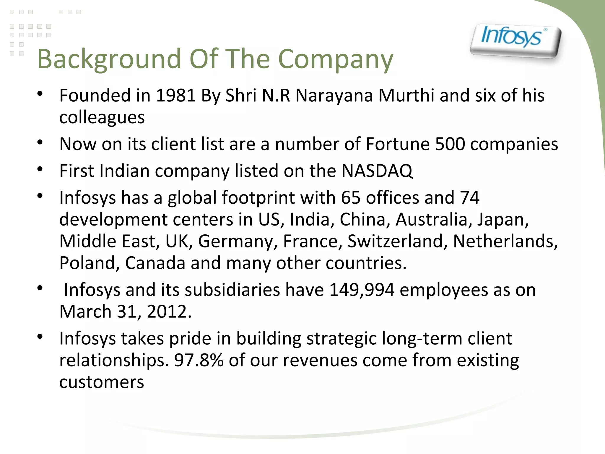 Infosys Case Study, Organizational Structure- Infosys | PPT