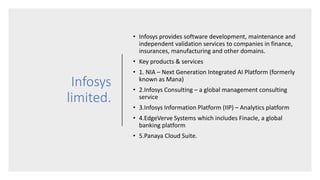 Infosys case study by Harvard for Infosys consulting | PPTX