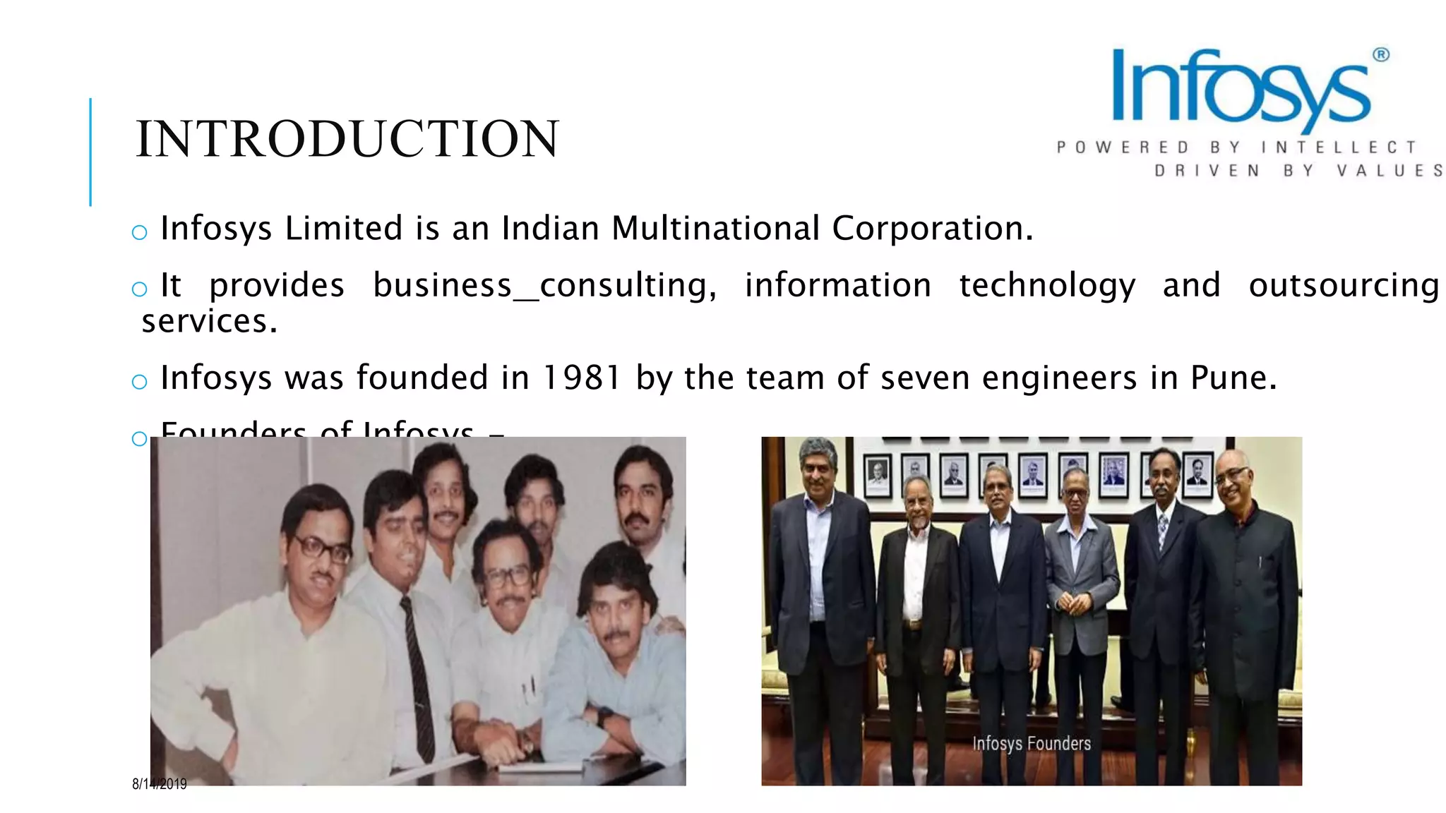 Company Profile of the Infosys | PPTX