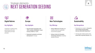 infosys company investor presentation ppt | PDF