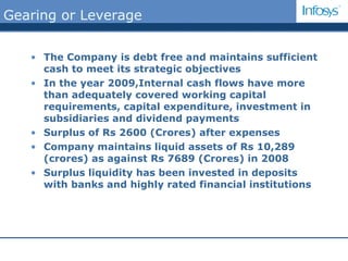 Infosys - Ratio analysis | PPT