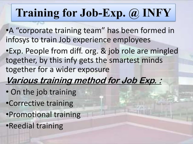 Infosys hrm ppt | PPTX