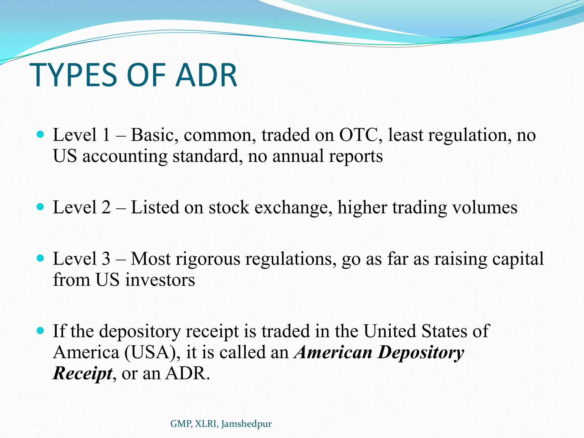 Infosys American Depository Receipts (Adr) Final | PPTX