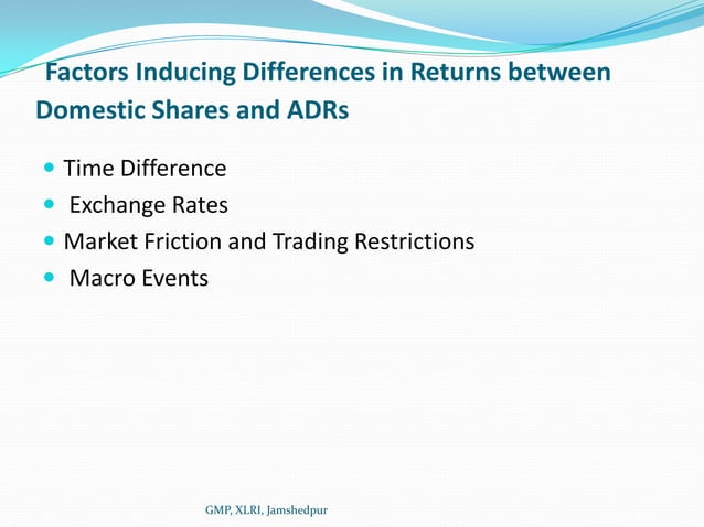 Infosys American Depository Receipts (Adr) Final | PPTX | Stocks and ...