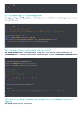 Infosys Angular Interview Questions PDF By ScholarHat | PDF