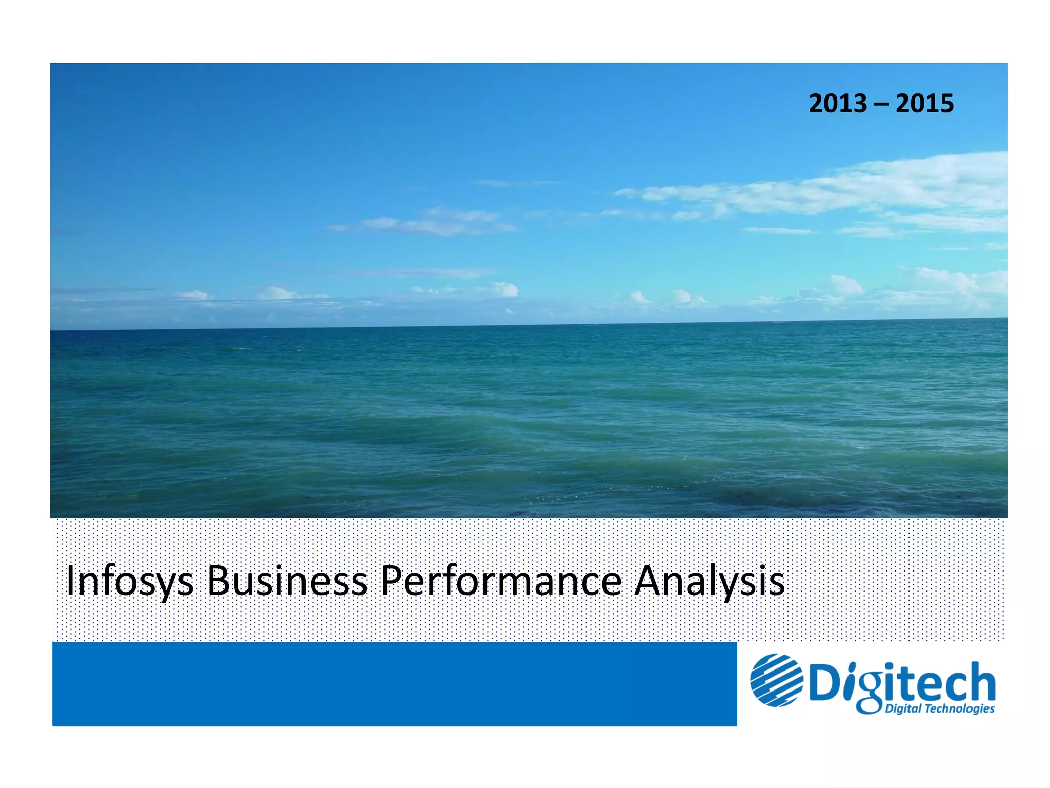 Infosys business performance analysis | PPT
