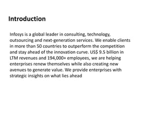 Infosys company profile | PPTX