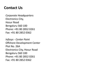 Infosys company profile | PPTX