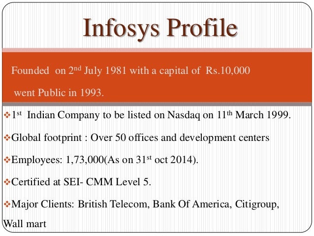 Infosys industrial , company analysis and option